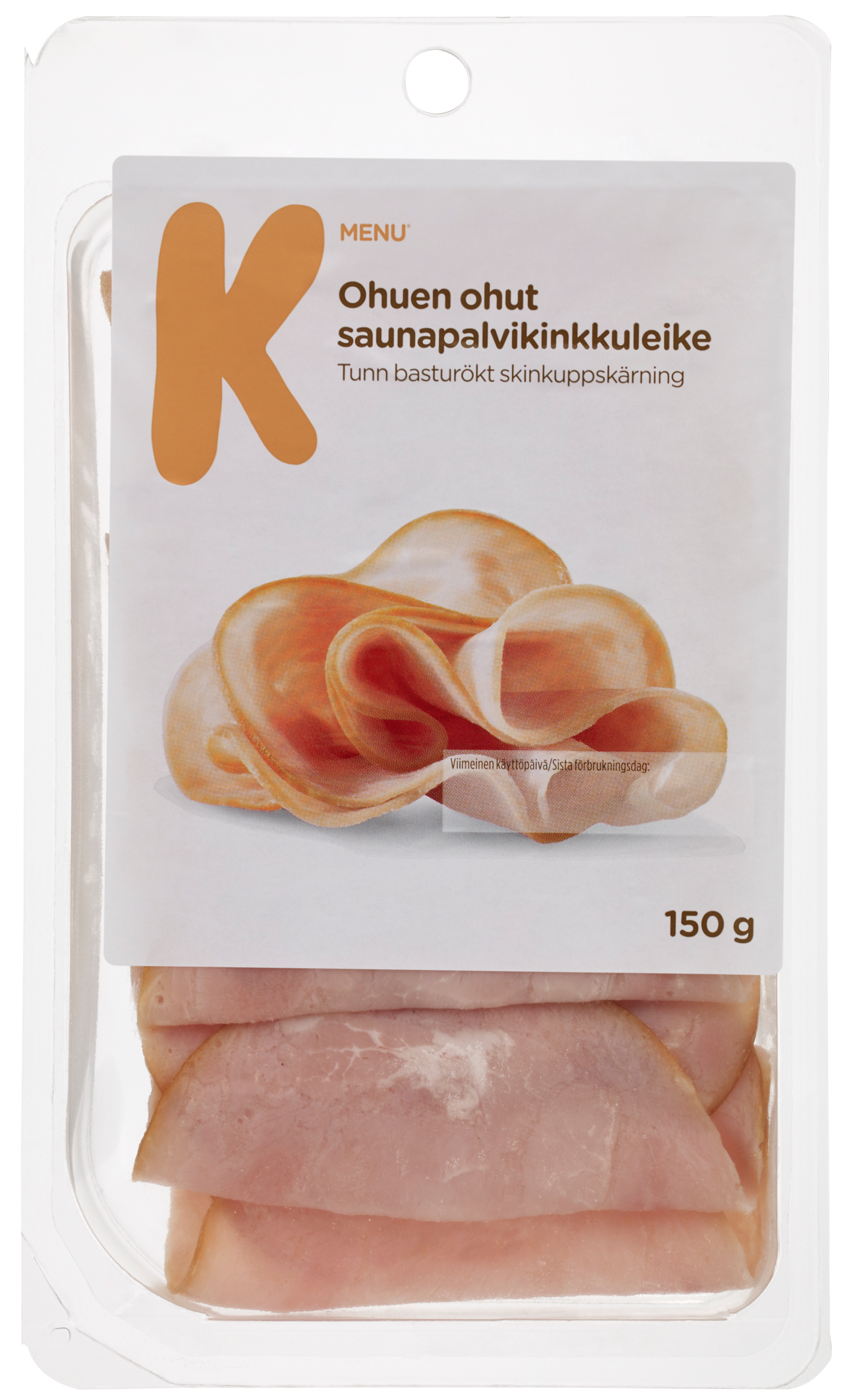 K-Menu ohuen ohut saunapalvikinkkuleike 150g – K-Ruoka