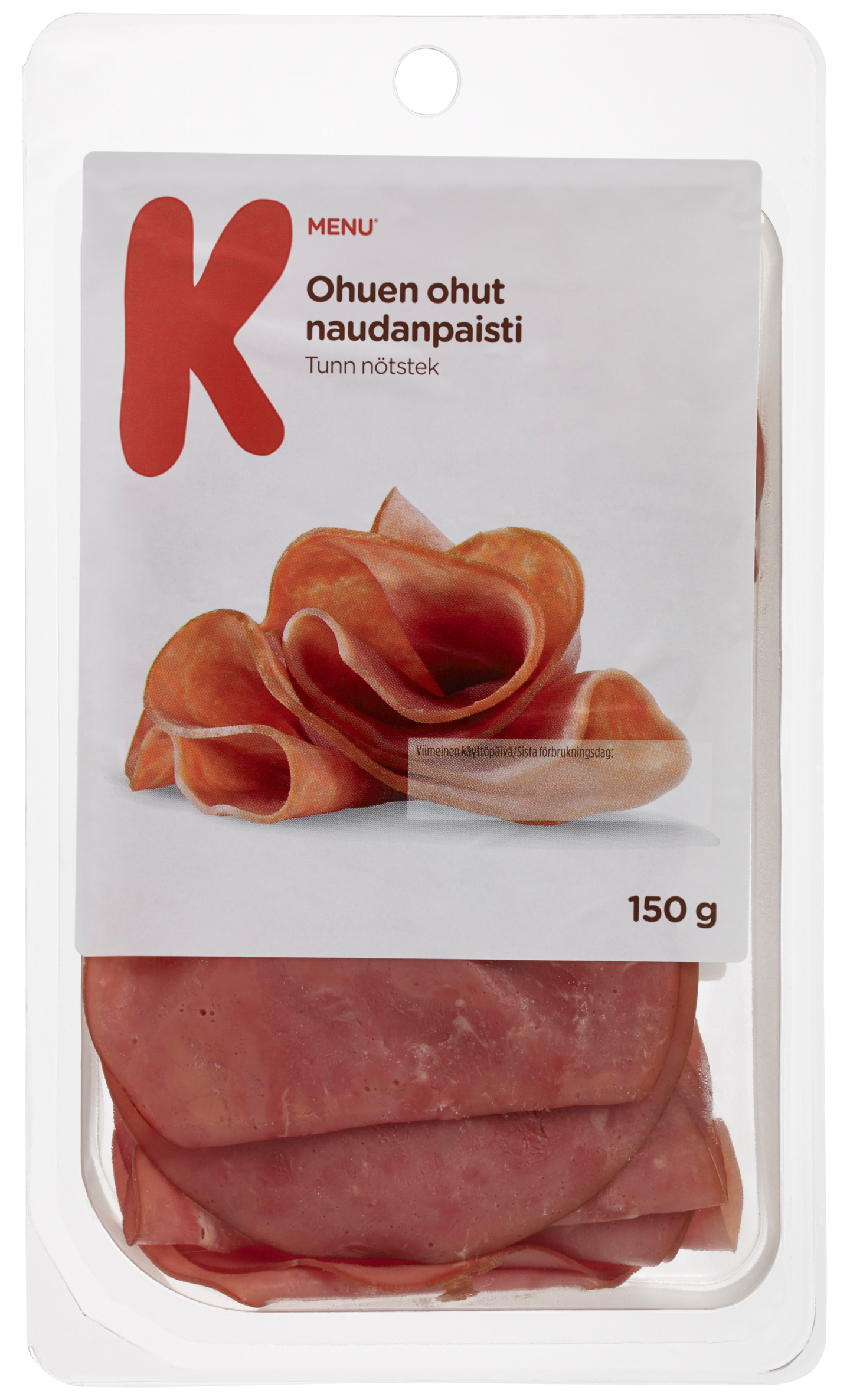 K-Menu ohuen ohut naudanpaisti 150g – K-Ruoka