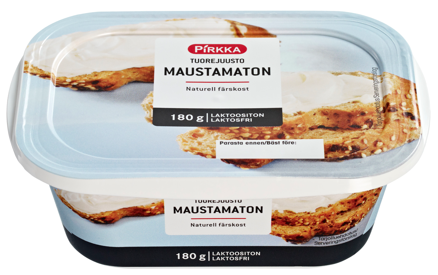 Pirkka tuorejuusto maustamaton 180g laktoositon | K-Ruoka Verkkokauppa
