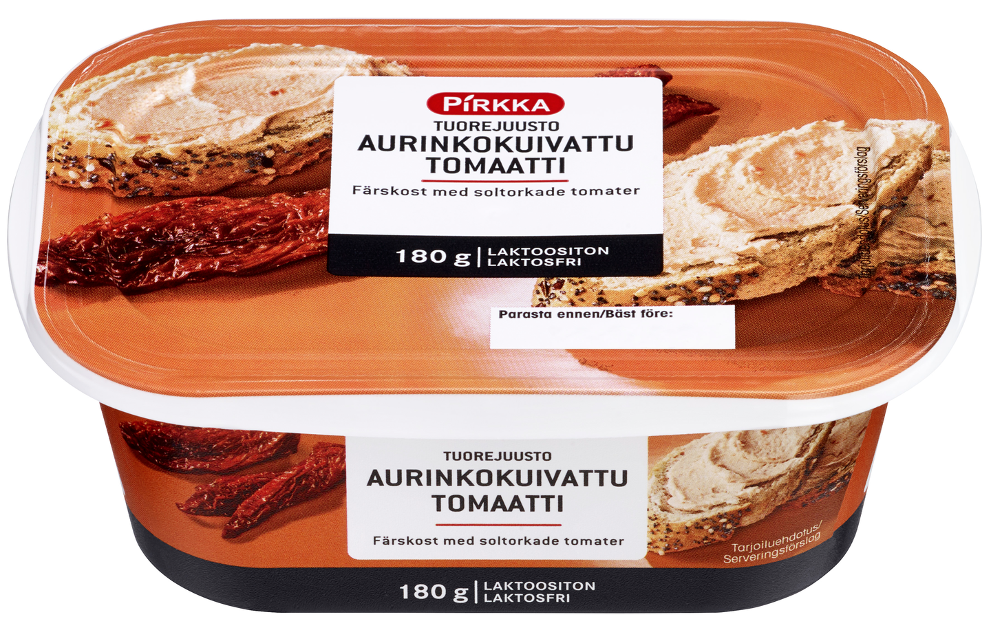 Pirkka tuorejuusto aurinkokuivattu tomaatti 180g laktoositon – K-Ruoka
