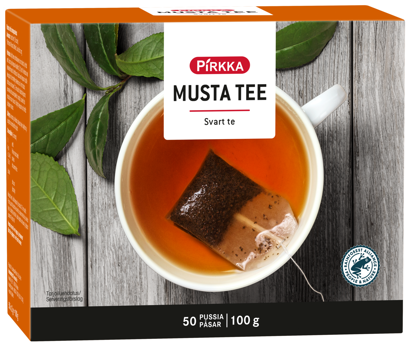 Pirkka musta tee 50ps/100g RFA – K-Ruoka