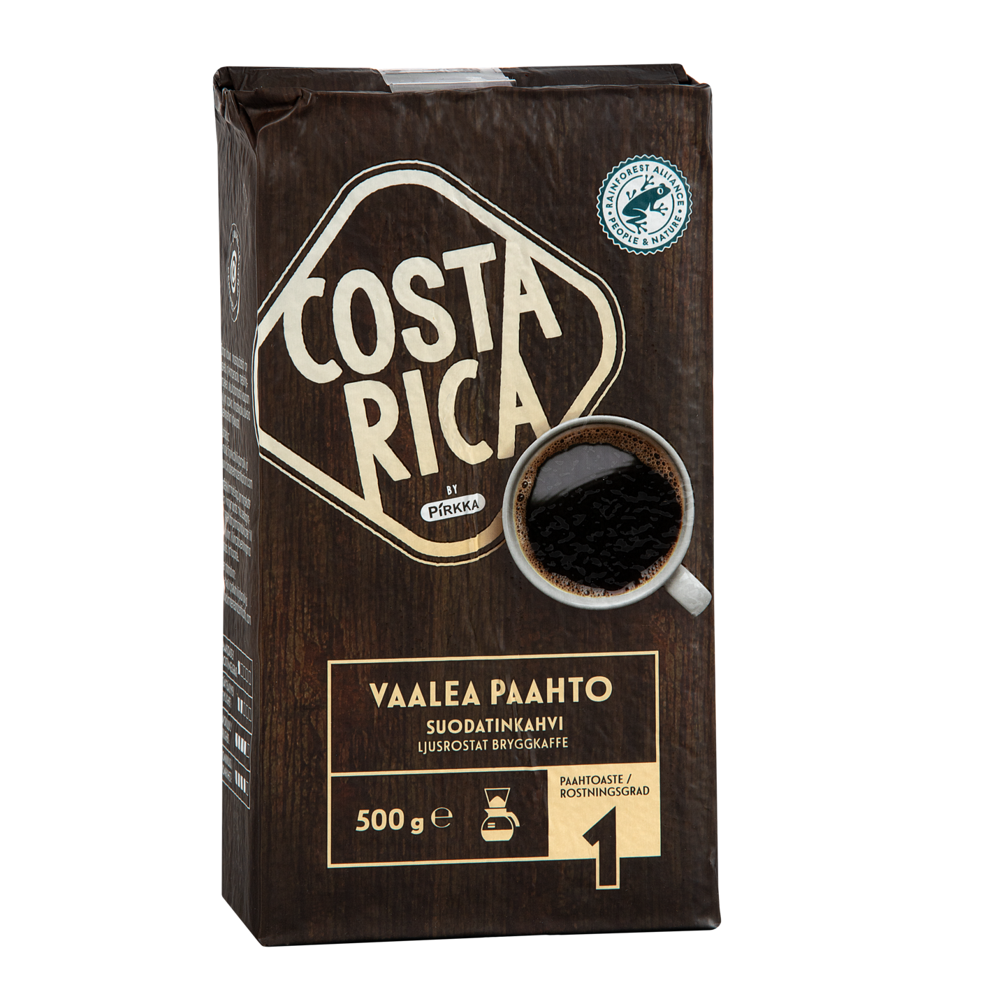 Pirkka Costa Rica kahvi 500g vaalea paahto RFA – K-Ruoka