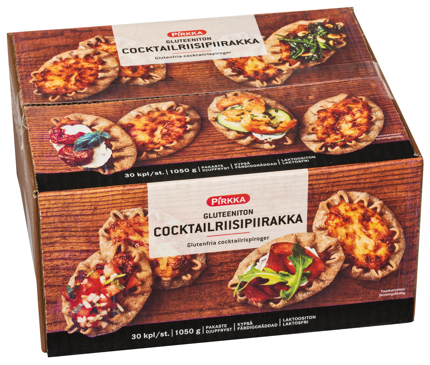 Pirkka gluteeniton cocktailriisipiirakka 30kpl/1050g pakaste – K-Ruoka