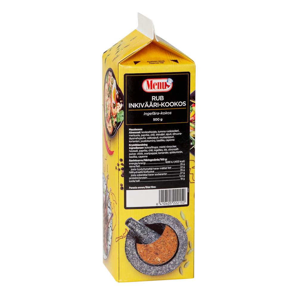 Menu rub-mausteseos inkivääri-kookos 500g — HoReCa-tukku Kespro