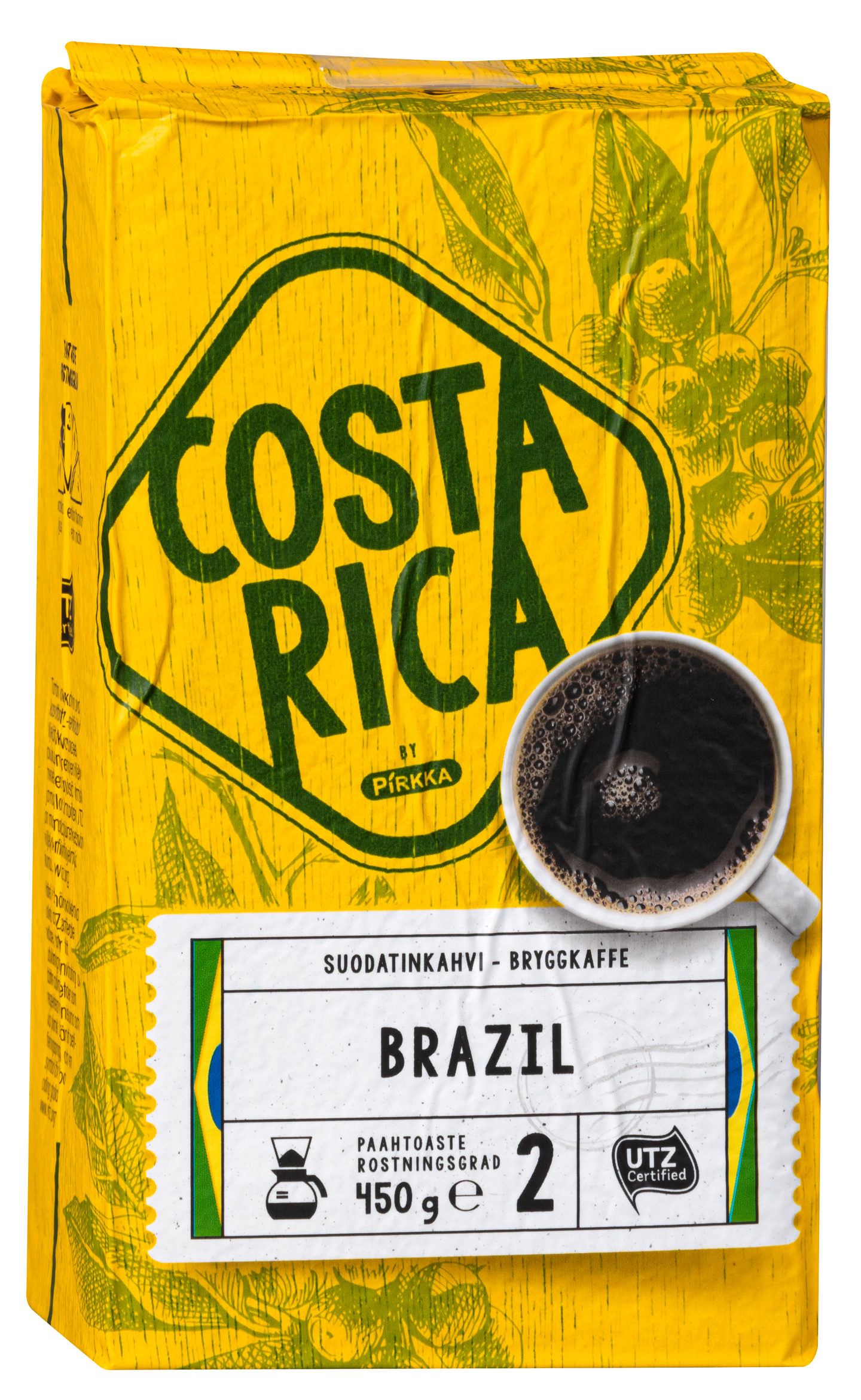Pirkka Costa Rica Brazil suodatinkahvi 450g UTZ – K-Ruoka
