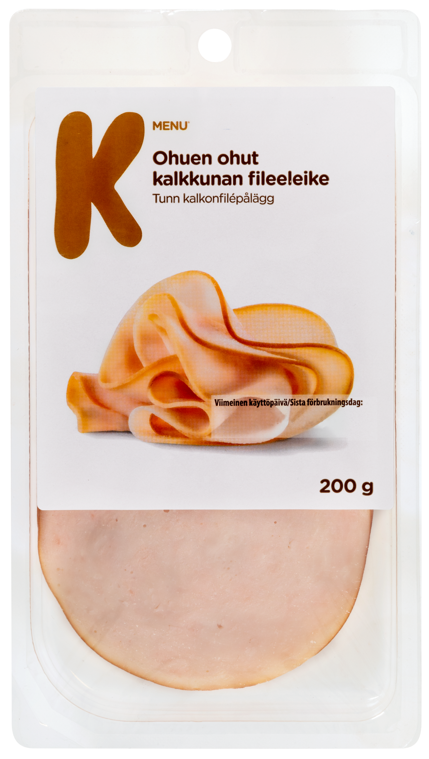 K-Menu ohut kalkkunan fileeleike 200g | K-Ruoka Verkkokauppa