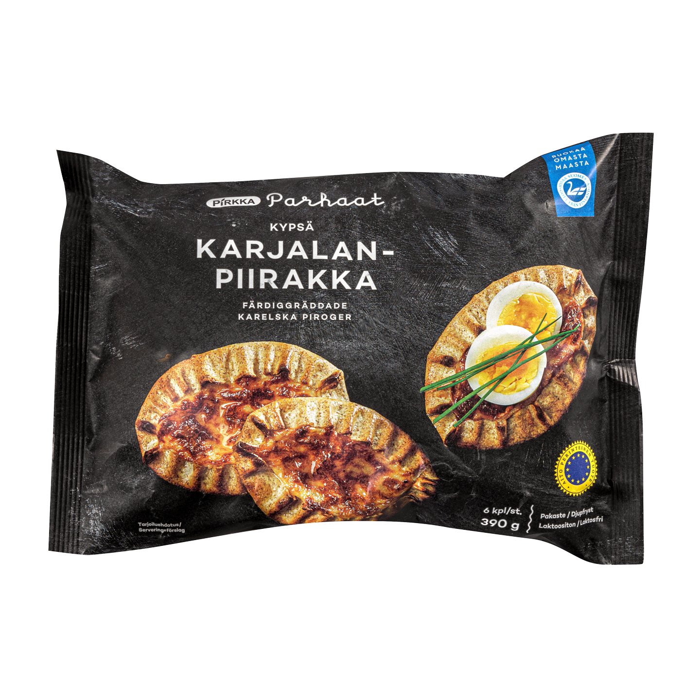 Pirkka Parhaat kypsä karjalanpiirakka 6kpl/390g pakaste – K-Ruoka