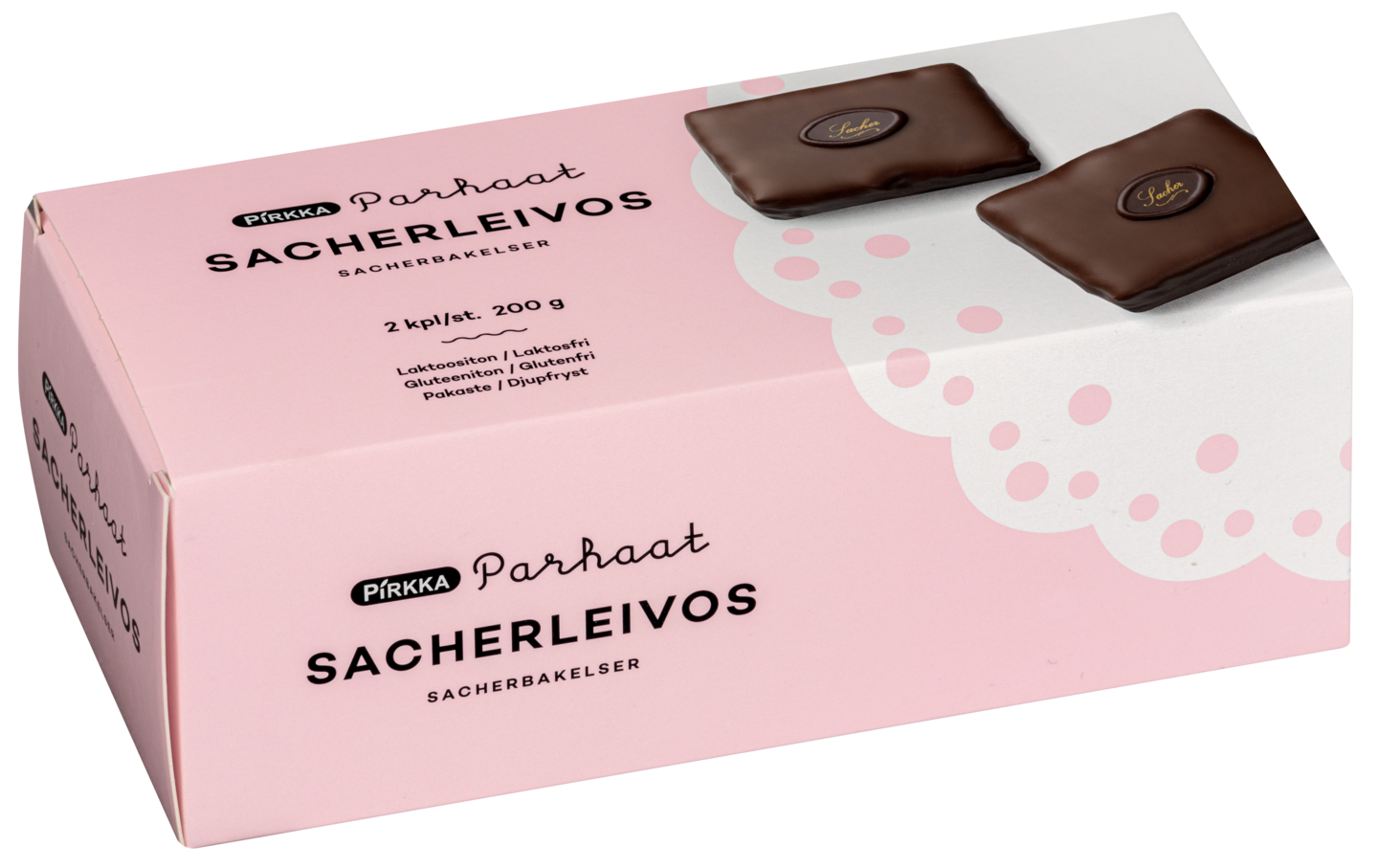 Pirkka Parhaat Sacherleivos 2kpl/200g gluteeniton pakaste | K-Ruoka ...