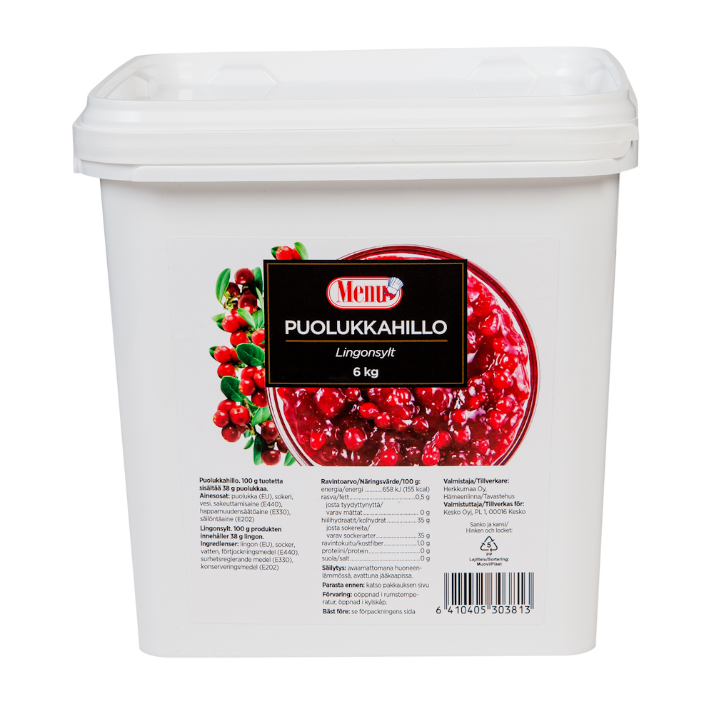 Menu puolukkahillo 6kg — HoReCa-tukku Kespro