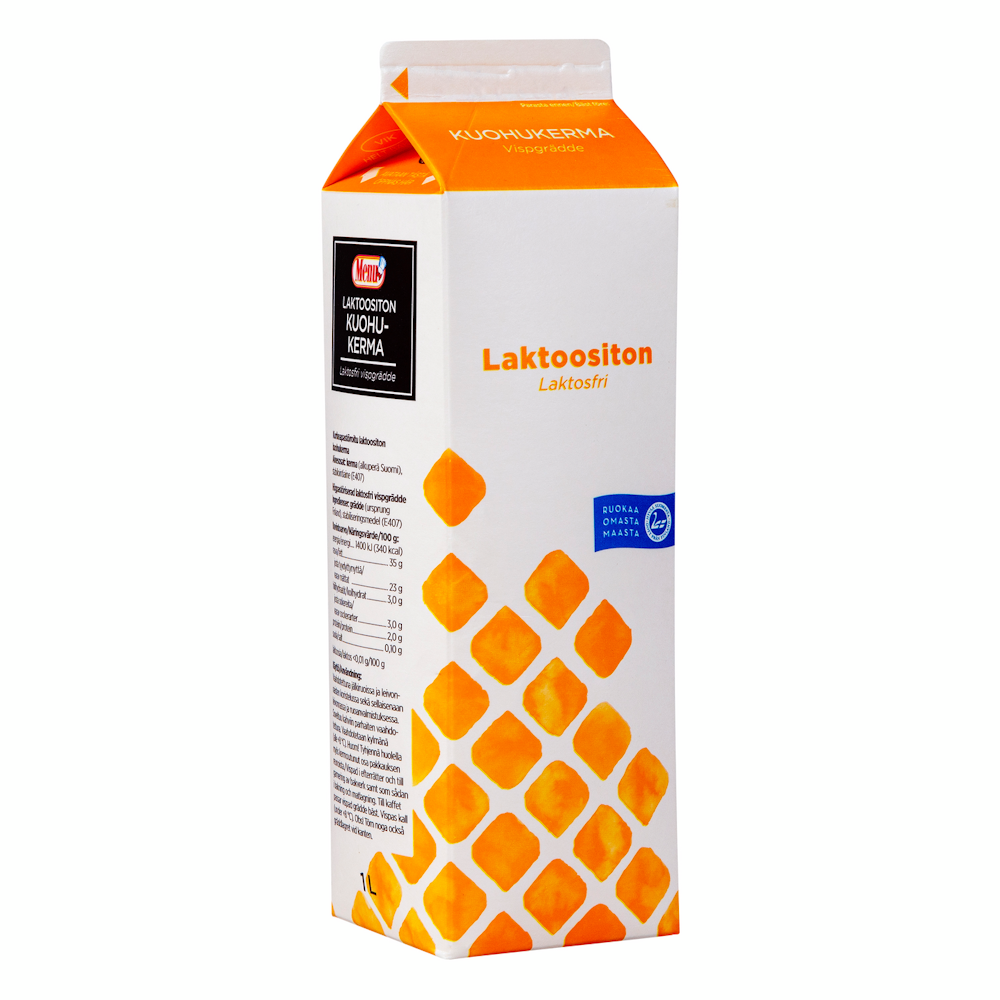 Menu laktoositon kuohukerma 35% 1l ESL — HoReCa-tukku Kespro