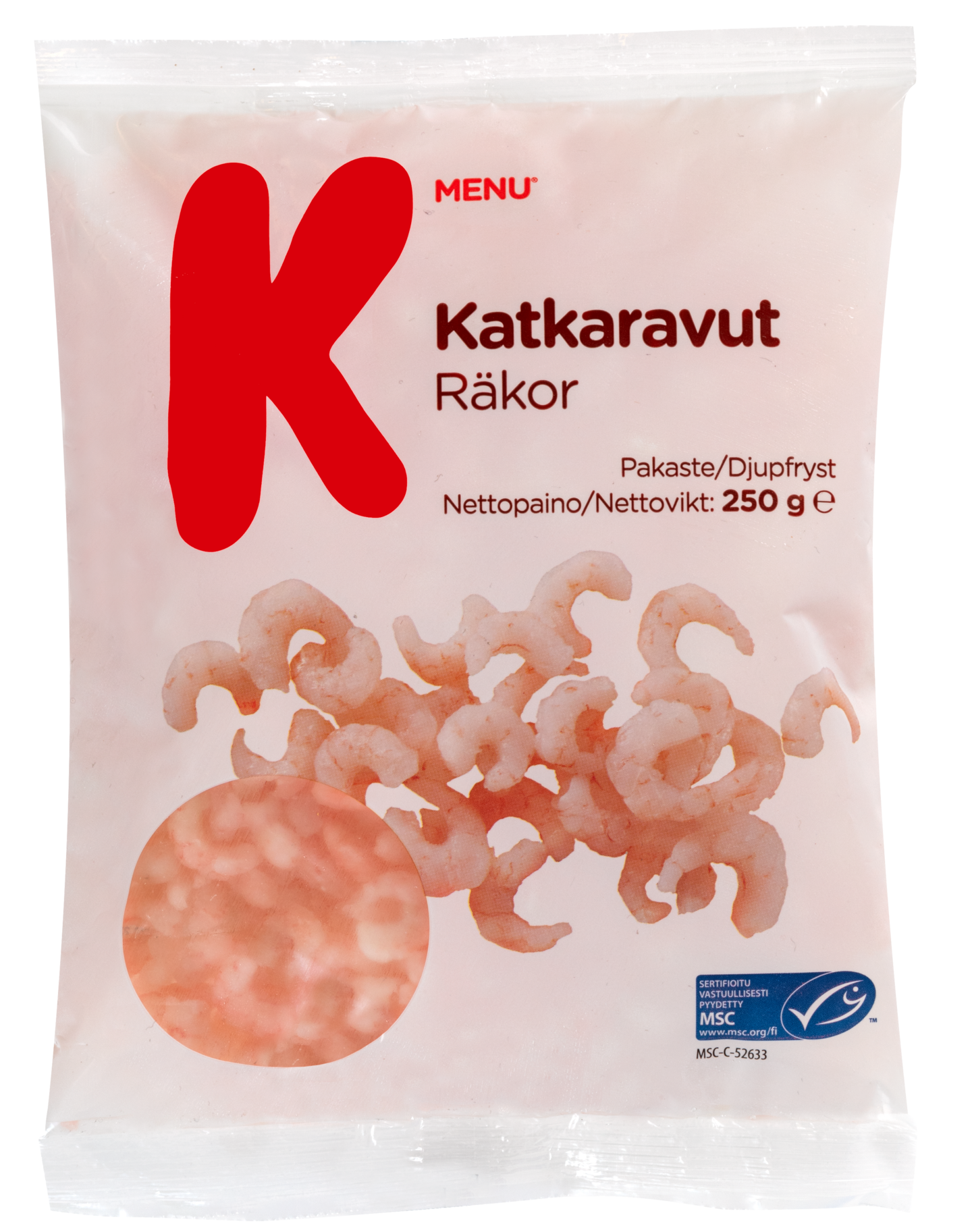 K-Menu katkaravut 500-800 kpl / 250g kuorittu MSC pakaste | K-Ruoka Verkkokauppa