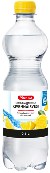 Pirkka sitruunanmakuinen kivennäisvesi 0,5l | K-Ruoka Verkkokauppa
