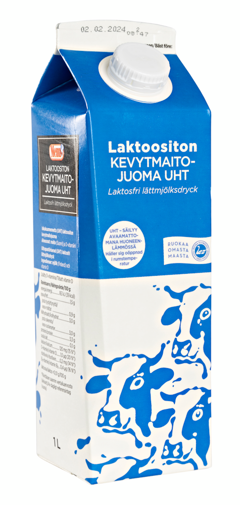 Menu laktoositon kevytmaitojuoma 1l UHT — HoReCa-tukku Kespro