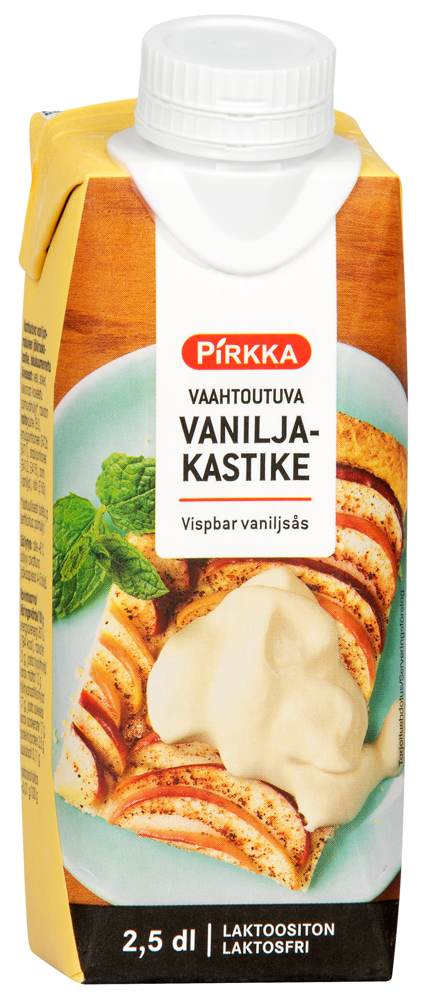 Pirkka vaahtoutuva vaniljakastike 2,5 dl laktoositon | K-Ruoka Verkkokauppa