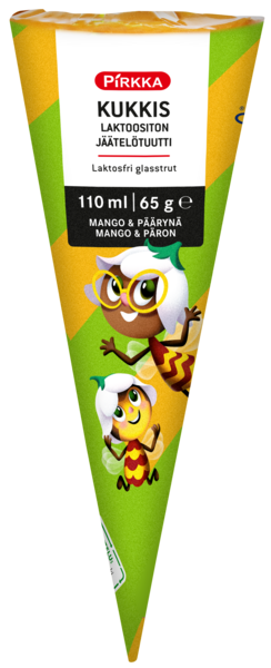 Pirkka Kukkis Laktoositon jäätelötuutti 65g/110ml | K-Ruoka Verkkokauppa
