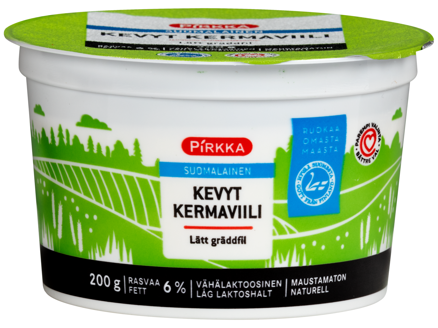 Pirkka vähälaktoosinen kevyt kermaviili 200g | K-Ruoka Verkkokauppa