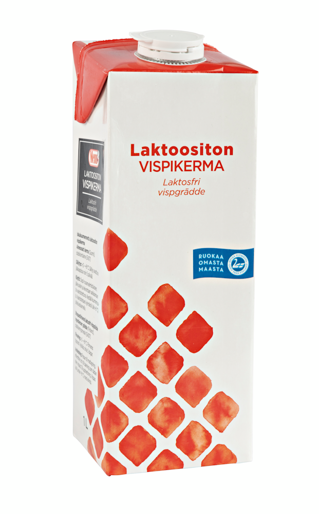 Menu laktoositon vispikerma 38% 1l UHT — HoReCa-tukku Kespro