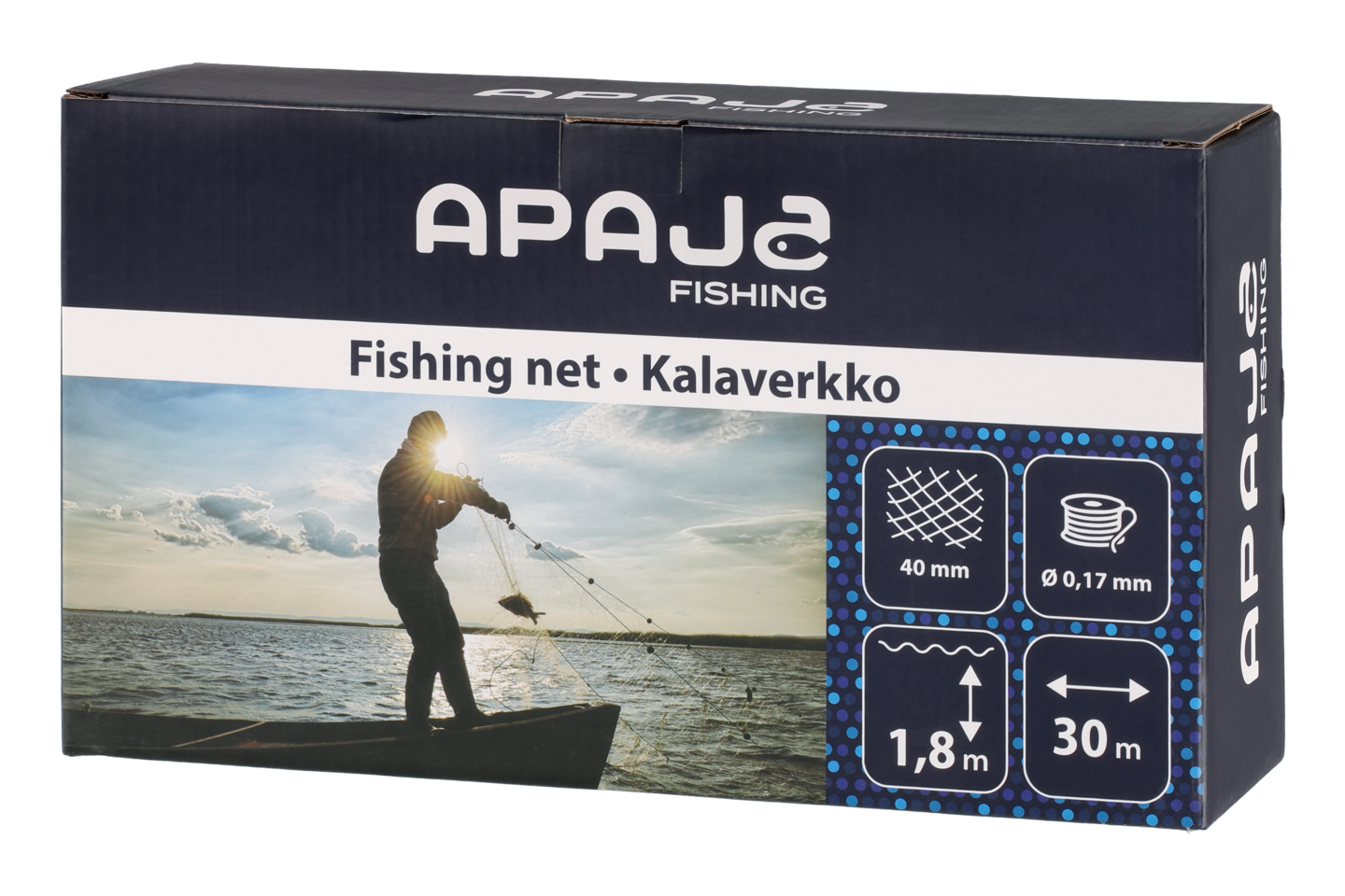 Apaja kalaverkko 40mm 0,17mm 1,8x30m | K-Ruoka Verkkokauppa
