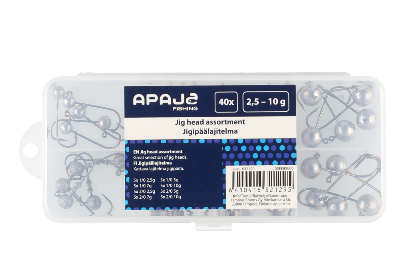 Apaja jigipäälajitelma 2,5 - 10 g 40 kpl | K-Ruoka Verkkokauppa