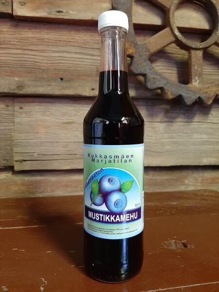 Kukkasmäen Marjatilan Mustikkamehu 0,5L tiiviste | K-Ruoka Verkkokauppa