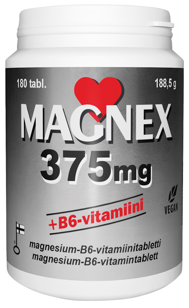Magnex 375 mg + B6-vitamiini 180kpl nieltävä — HoReCa-tukku Kespro