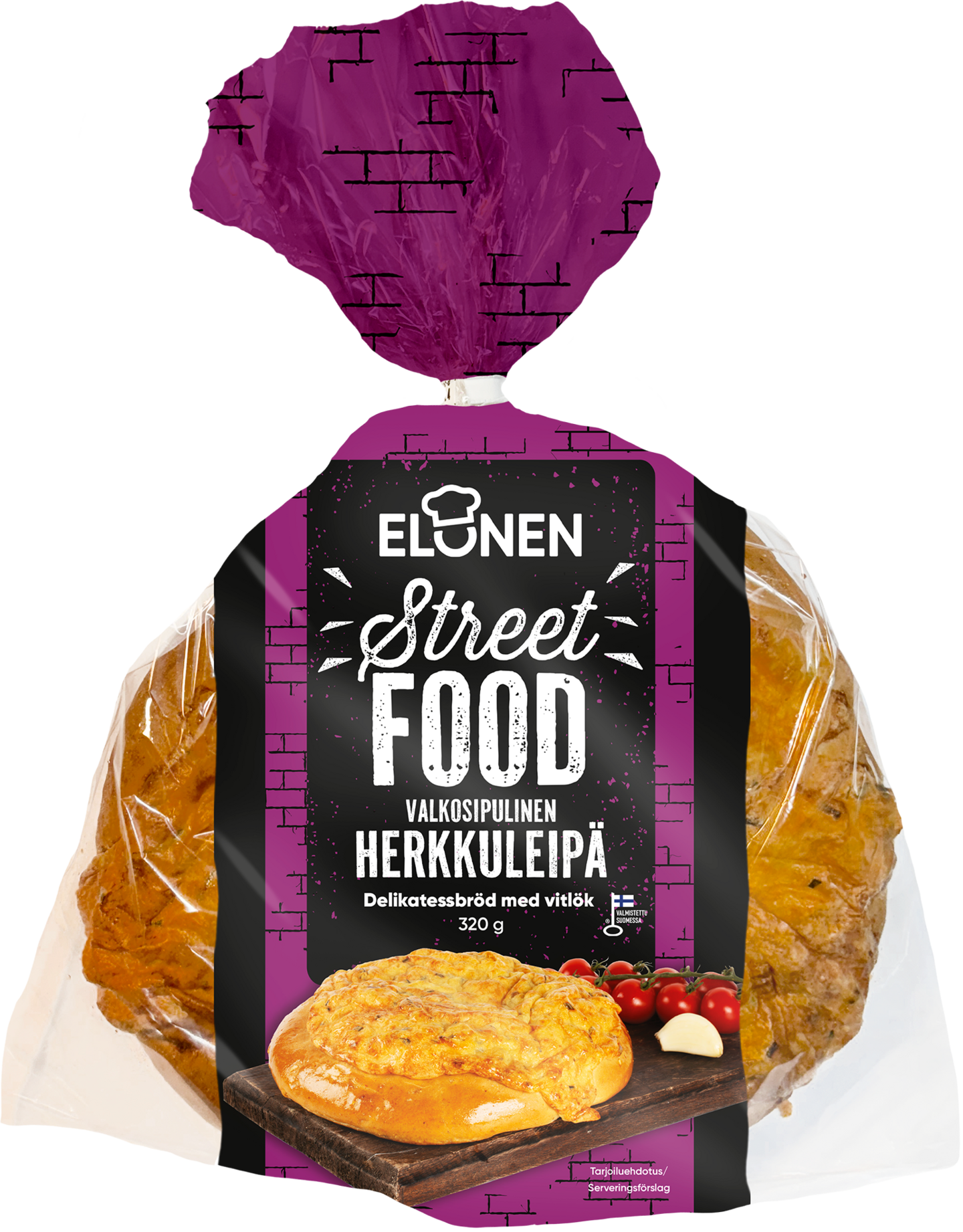 Elonen Street Food Valkosipulinen Herkkuleipä 320g | K-Ruoka Verkkokauppa