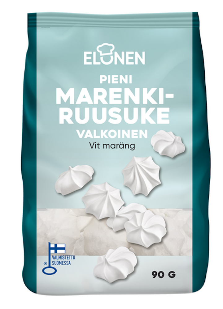 Elonen laktoositon maidoton pieni marenkiruusuke valkoinen 90g — HoReCa ...
