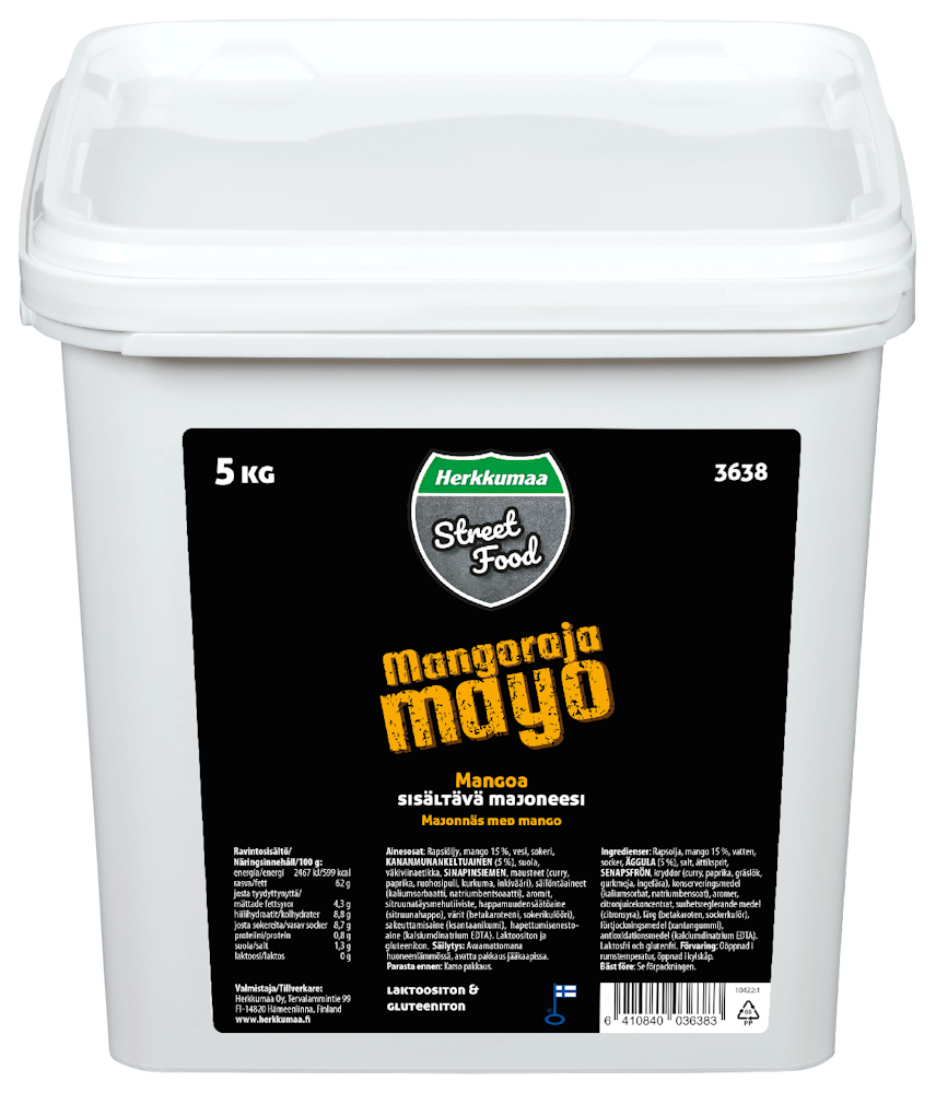 Herkkumaa Mangoraja mayo majoneesi 5kg — HoReCa-tukku Kespro