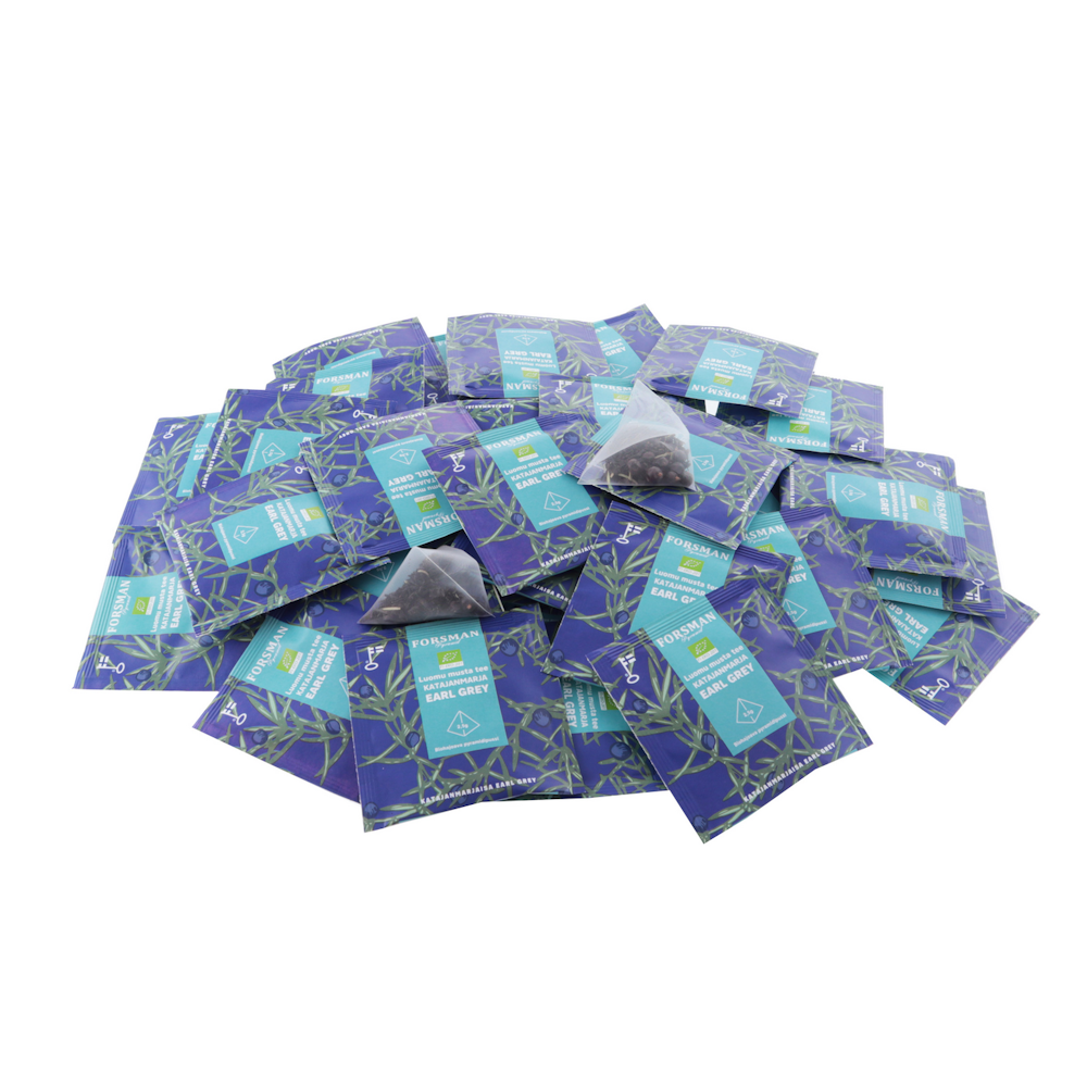 Forsman Envelope Earl Grey-katajanmarja maustettu musta tee 50x2,5g ...