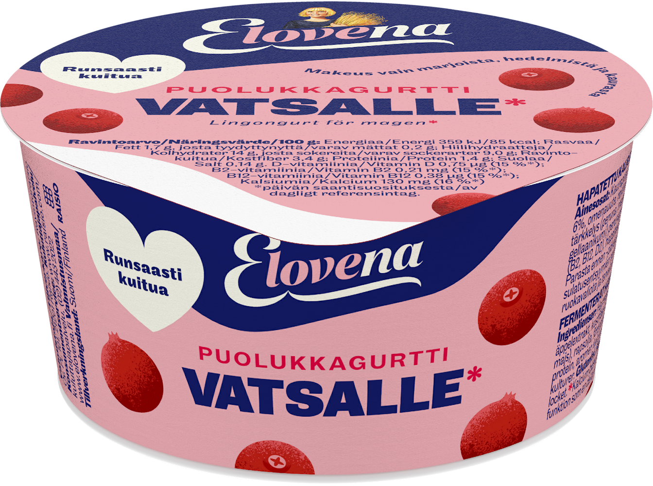 Elovena puolukkagurtti vatsalle 150g gluteeniton — HoReCa-tukku Kespro