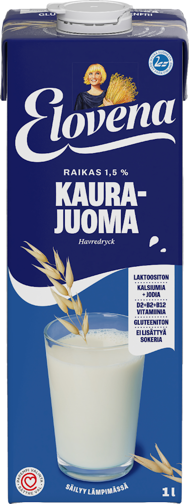 Elovena kaurajuoma 1l gluteeniton UHT — HoReCa-tukku Kespro