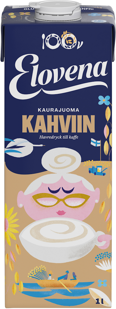 Elovena kaurajuoma kahviin 1l gluteeniton UHT — HoReCa-tukku Kespro