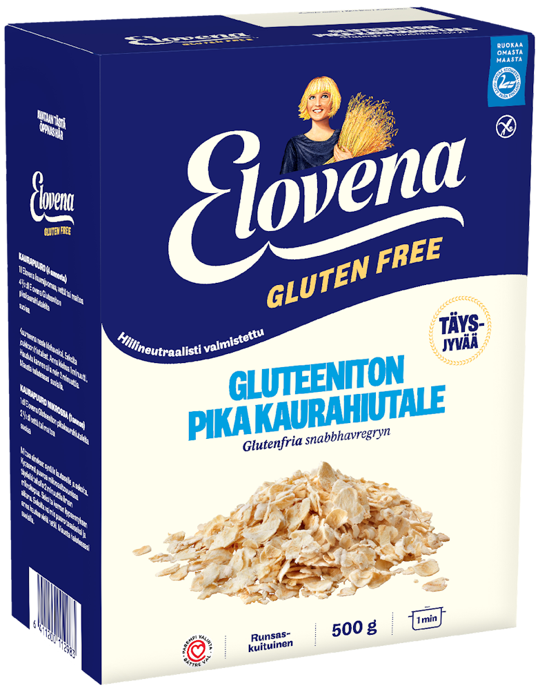 Elovena Gluteeniton pikakaurahiutale 500g — HoReCa-tukku Kespro