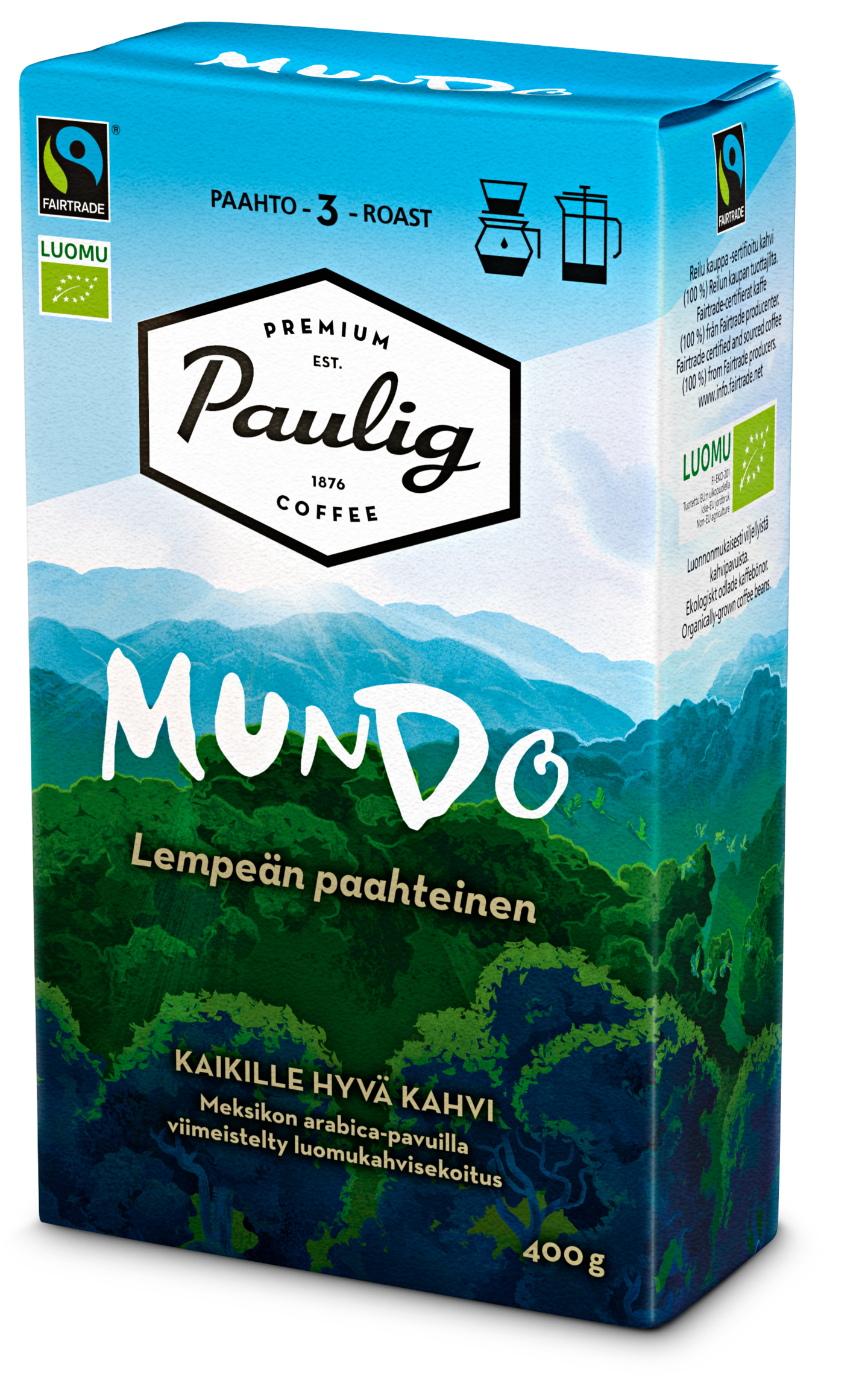 Paulig Mundo 400g hj luomu | K-Ruoka Verkkokauppa
