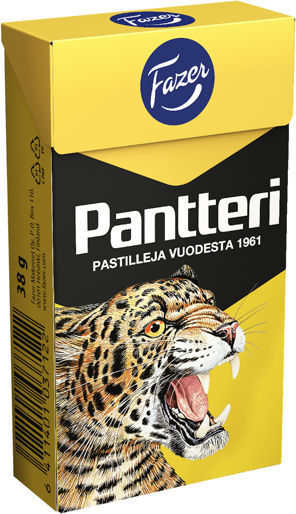 Fazer Pantteri pastilleja 38g — HoReCa-tukku Kespro