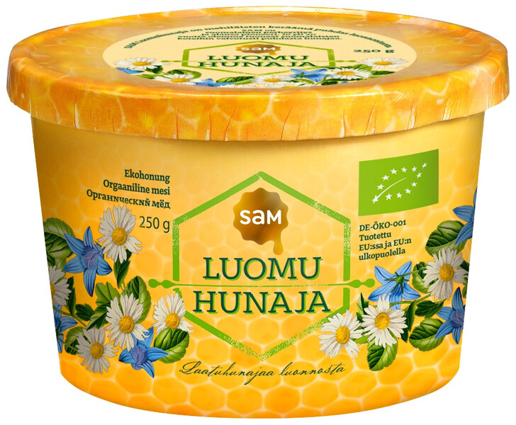 SAM Luomu Kesäkukka hunaja kiteinen 250g | K-Ruoka Verkkokauppa