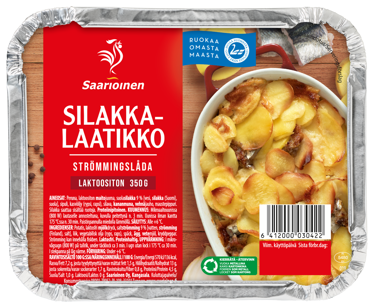 Saarioinen Silakkalaatikko 350 g — HoReCa-tukku Kespro