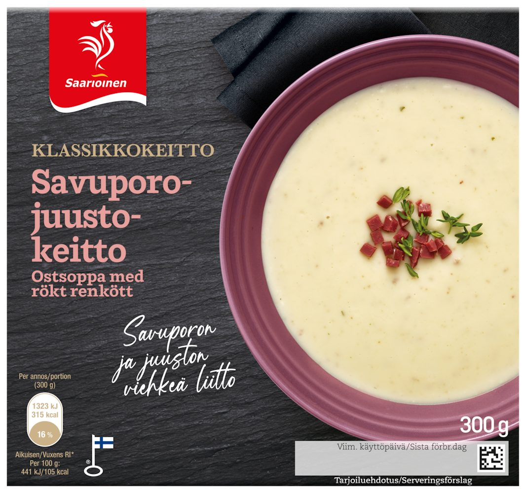 Saarioinen Klassikkokeitto savuporo-juustokeitto 300 g — HoReCa-tukku ...