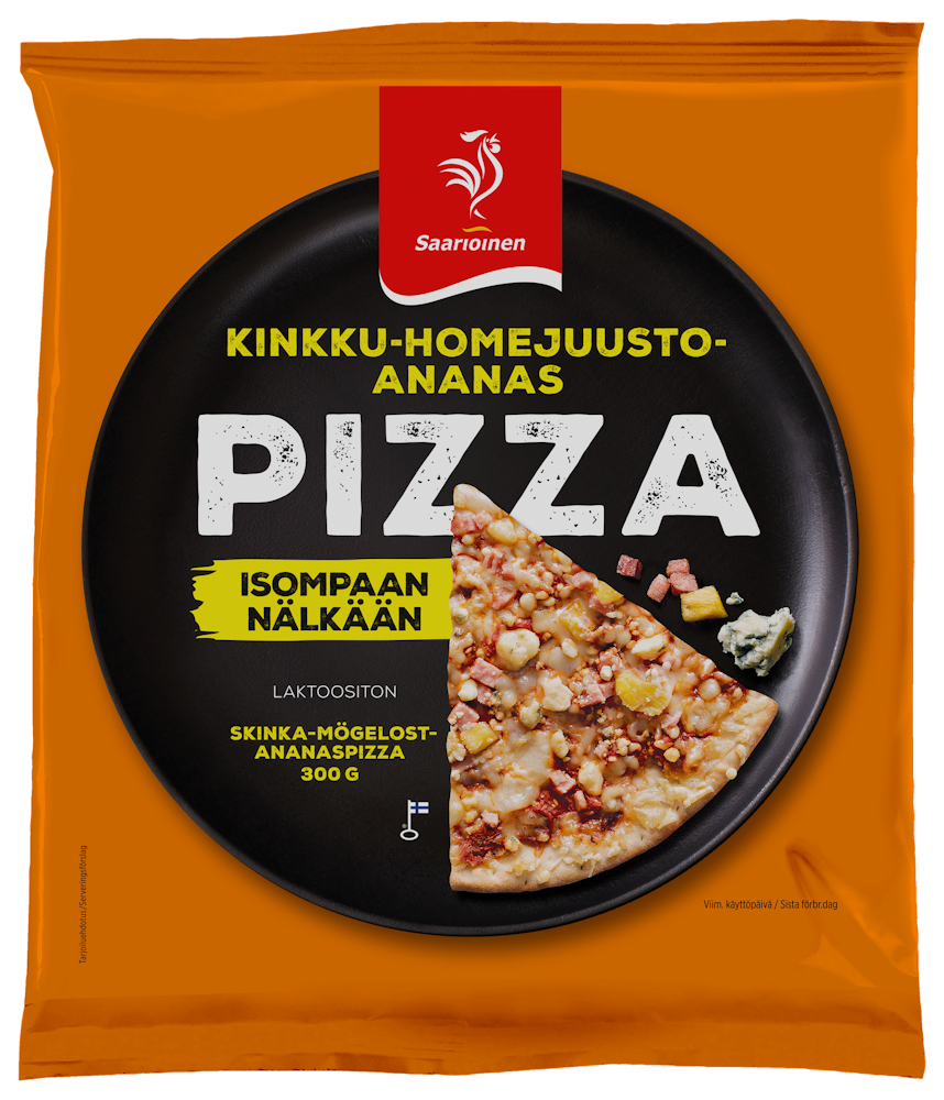 Saarioinen kinkku-homejuusto-ananaspizza 300g — HoReCa-tukku Kespro