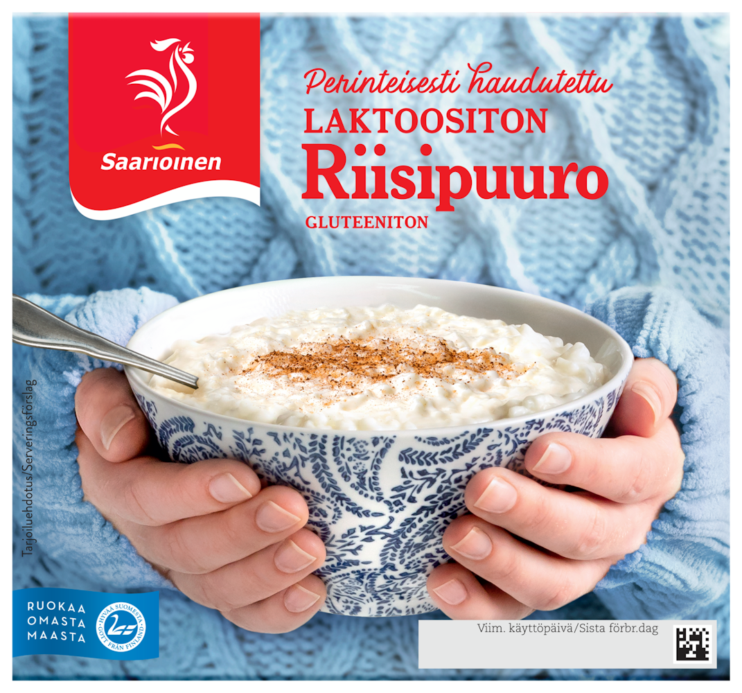 Saarioinen riisipuuro 270g laktoositon — HoReCa-tukku Kespro