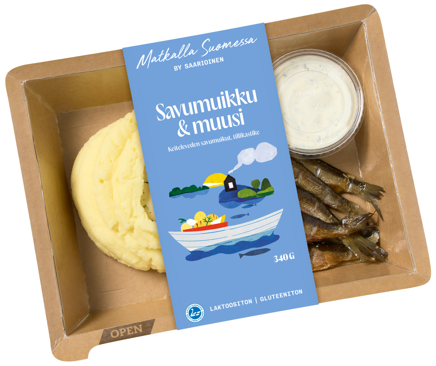 Matkalla Suomessa savumuikku & muusi 340g | K-Ruoka Verkkokauppa
