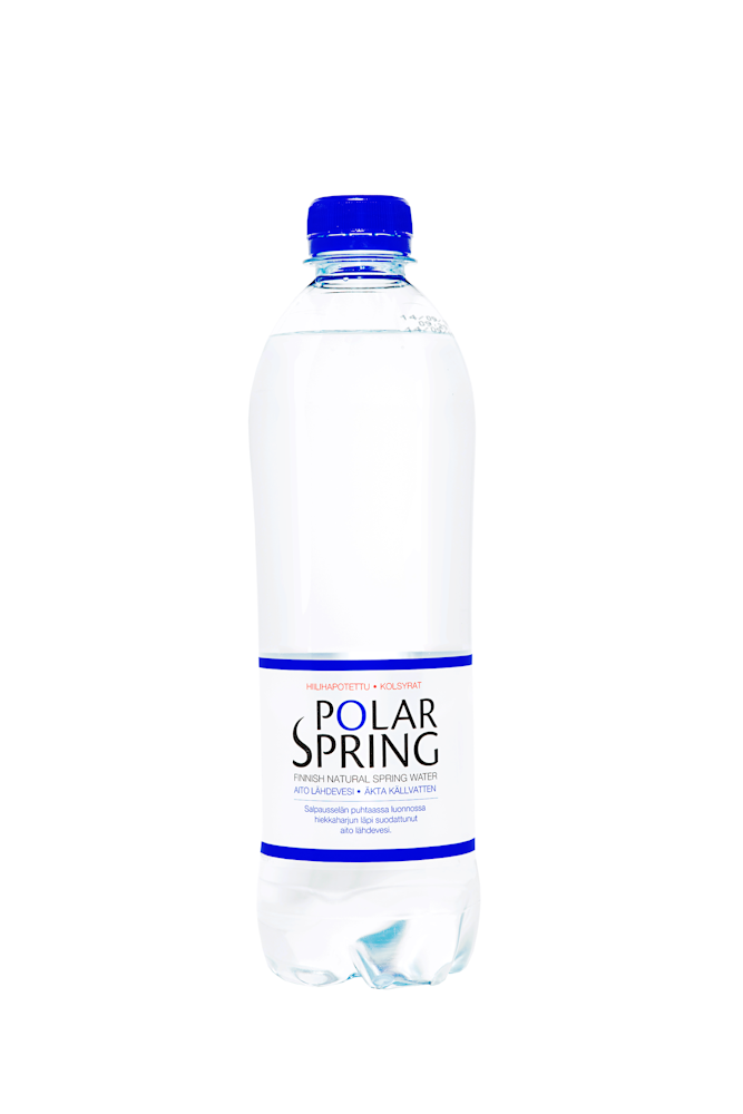 Polar Spring 0,5l Lähdevesi kevyesti hiilihapotettu — HoReCa-tukku Kespro