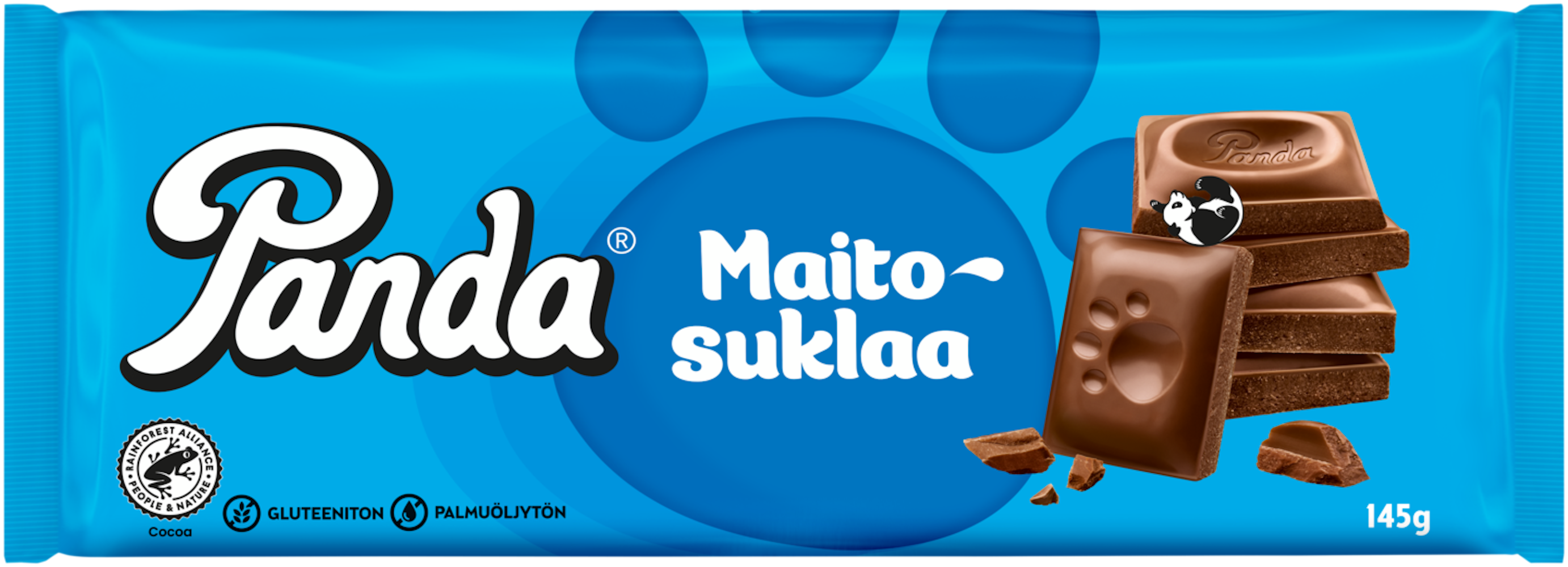 Panda suklaa 145g maitosuklaa RFA — HoReCa-tukku Kespro