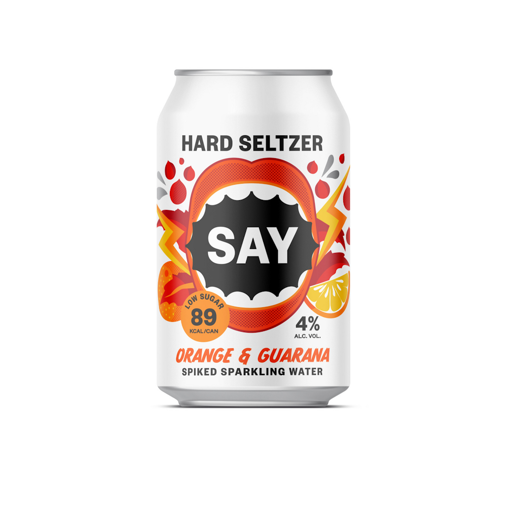 SAY Hard Seltzer Orange-Guarana 4% 0,33l — HoReCa-tukku Kespro