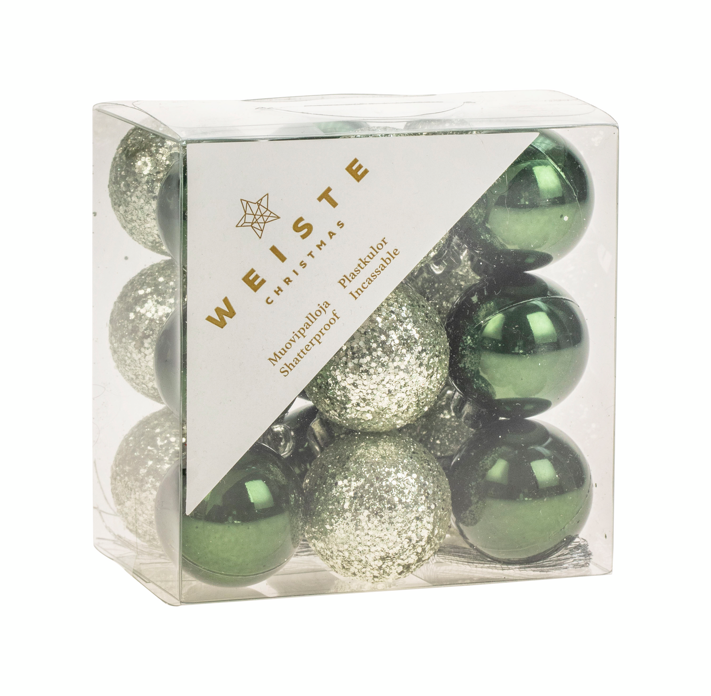 Weiste joulupallo lajitelma 3cm 18kpl - Sesonkikoristeet | K-Citymarket.fi