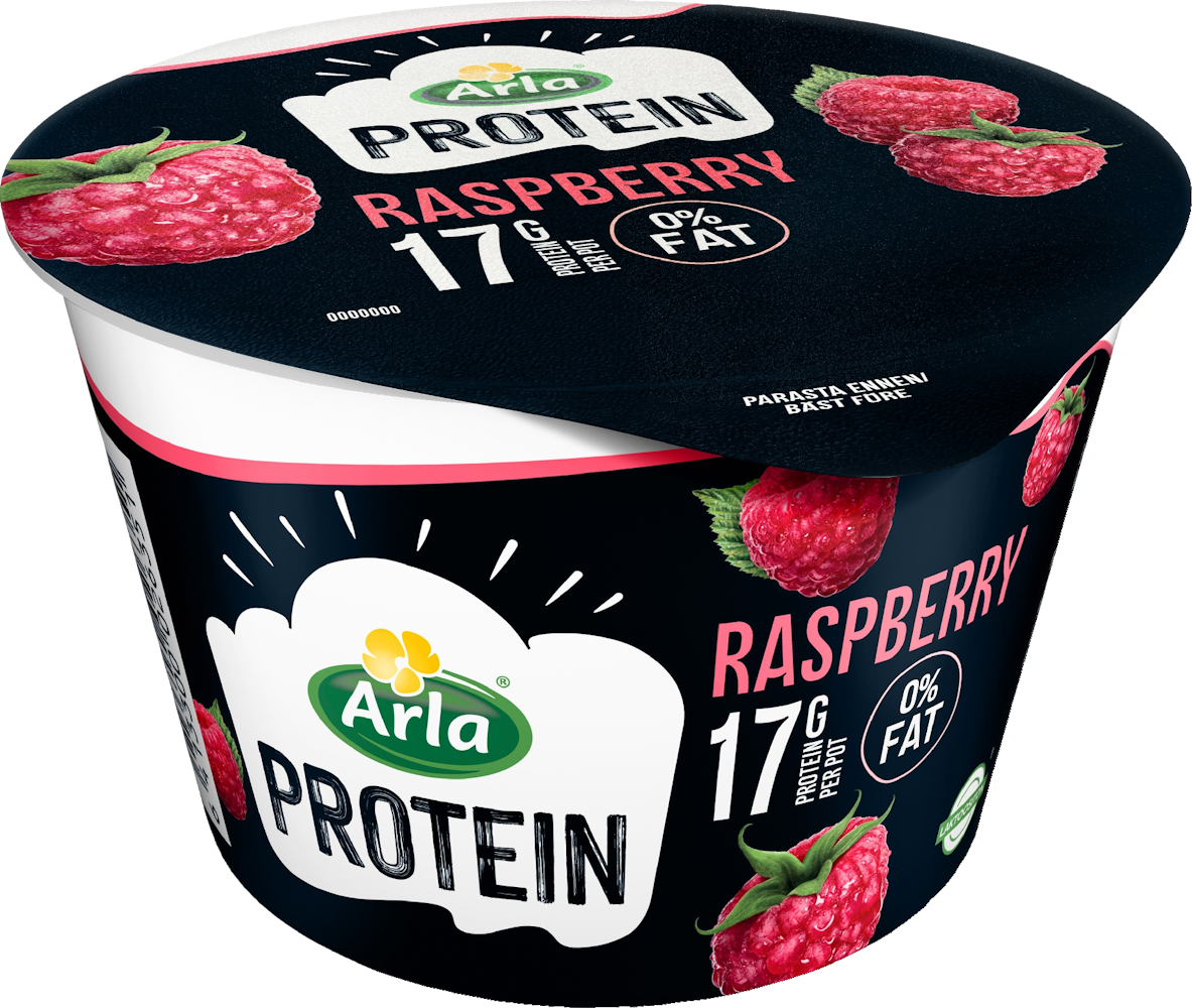 Arla Protein rahka 200g vadelma laktoositon — HoReCa-tukku Kespro
