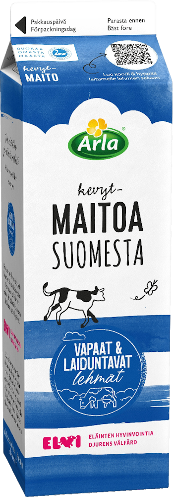 Arla Kevytmaito Suomi 1 L — HoReCa-tukku Kespro