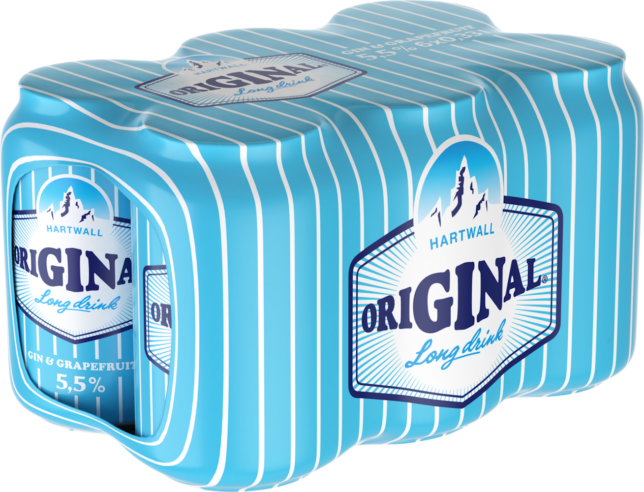 Hartwall Original Long Drink 5,5% 0,33l 6-pack — HoReCa-tukku Kespro