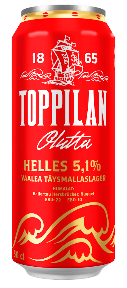 Toppilan Helles olut 5,1% 0,5l — HoReCa-tukku Kespro