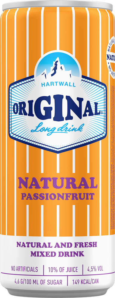 Hartwall Original Long Drink Passionfruit 4,5% 0,33l — HoReCa-tukku Kespro